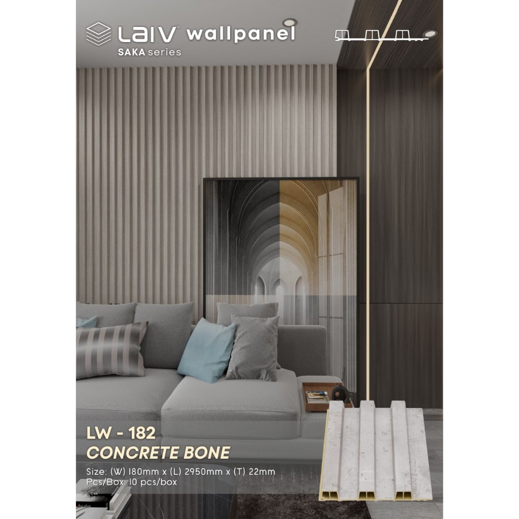 Jual Wallpanel Laiv Saka Series / Panel Dinding PVC / Wood Panel 3D ...