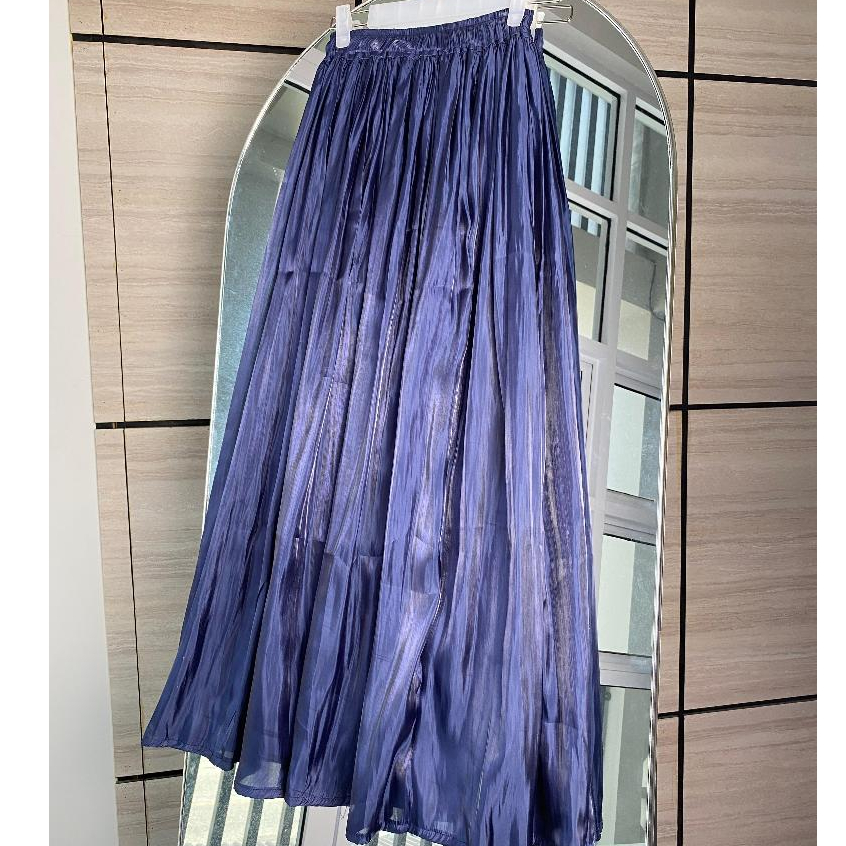 Jual Rok Shimmer Silk Polos Panjang Premium Brand Nafeesa Official Rok ...