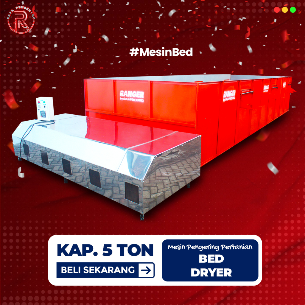 Jual Bed Dryer Pengering Gabah Padi Jagung Otomatis Kering 100% Hemat ...