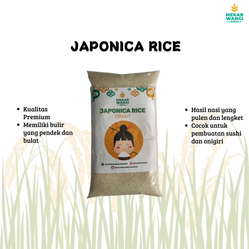 Jual BERAS JEPANG JAPONICA RICE 1kg | Shopee Indonesia