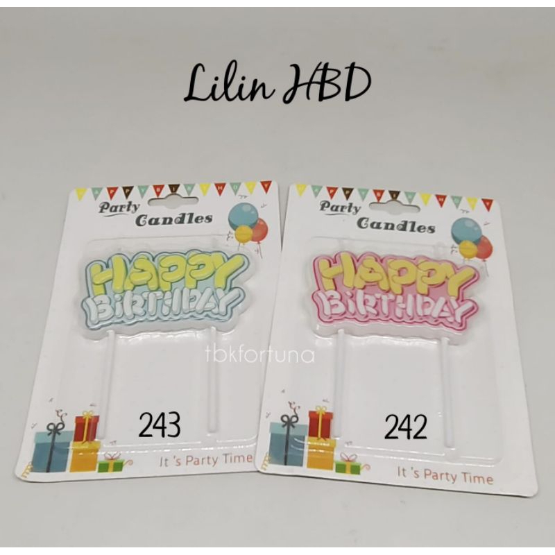 Jual Lilin HBD JMS (Biru&Pink) (1pcs) | Shopee Indonesia