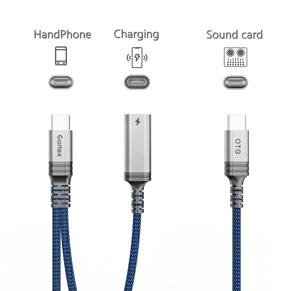 Jual Cortex Power - MH279 Kabel OTG Soundcard to Type C With Charging ...