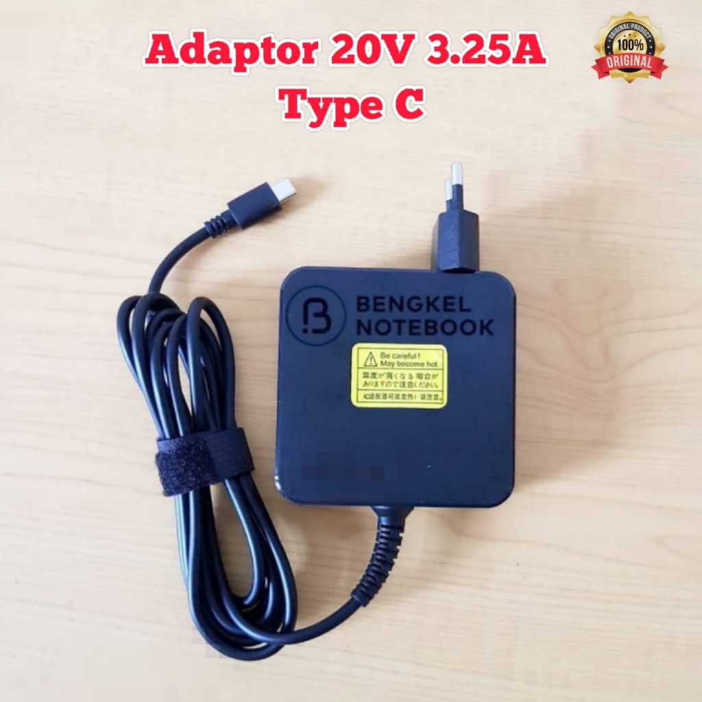 Jual Adaptor Type C USB C 20V 3.25A 15V 3A 12V 3A 9V 2A 5V 2A ...
