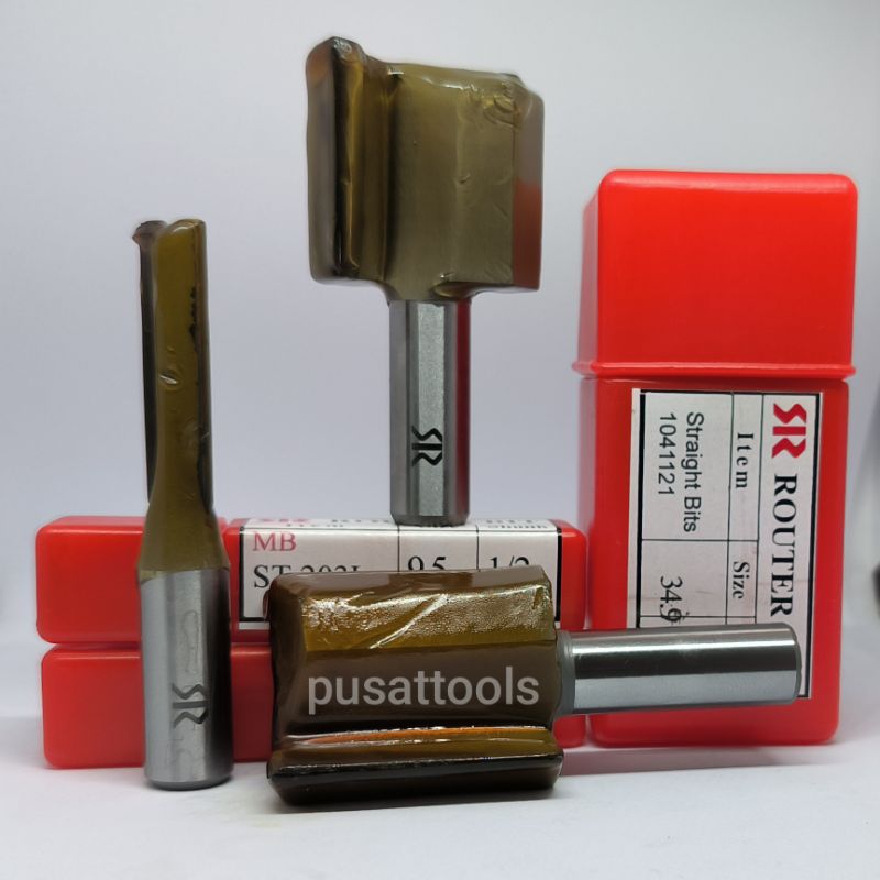 Jual SR Mata Router Straight Bits / Mata Pisau Lurus Brand Taiwan Shank ...