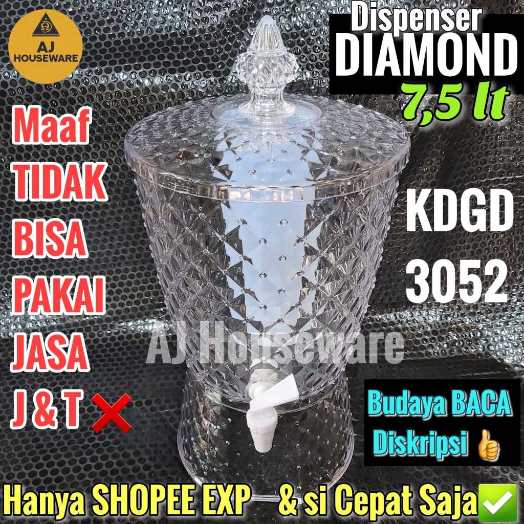 Jual KDGD 3052 TEMPAT AIR MINUM UKIR MIKA 7,5 LT / DRINK JAR DISPENSER ...