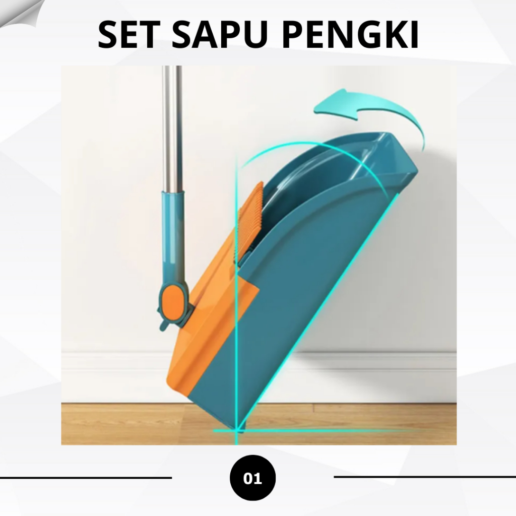 Jual Sapu Pengki Set Sapu dan Pengki Lipat Serbaguna Alat Pembersih ...