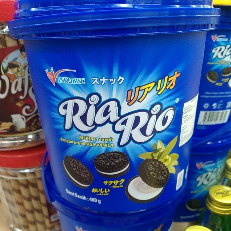 Jual Ria Rio biskuit renyah rasa krim vanila 400g | Shopee Indonesia