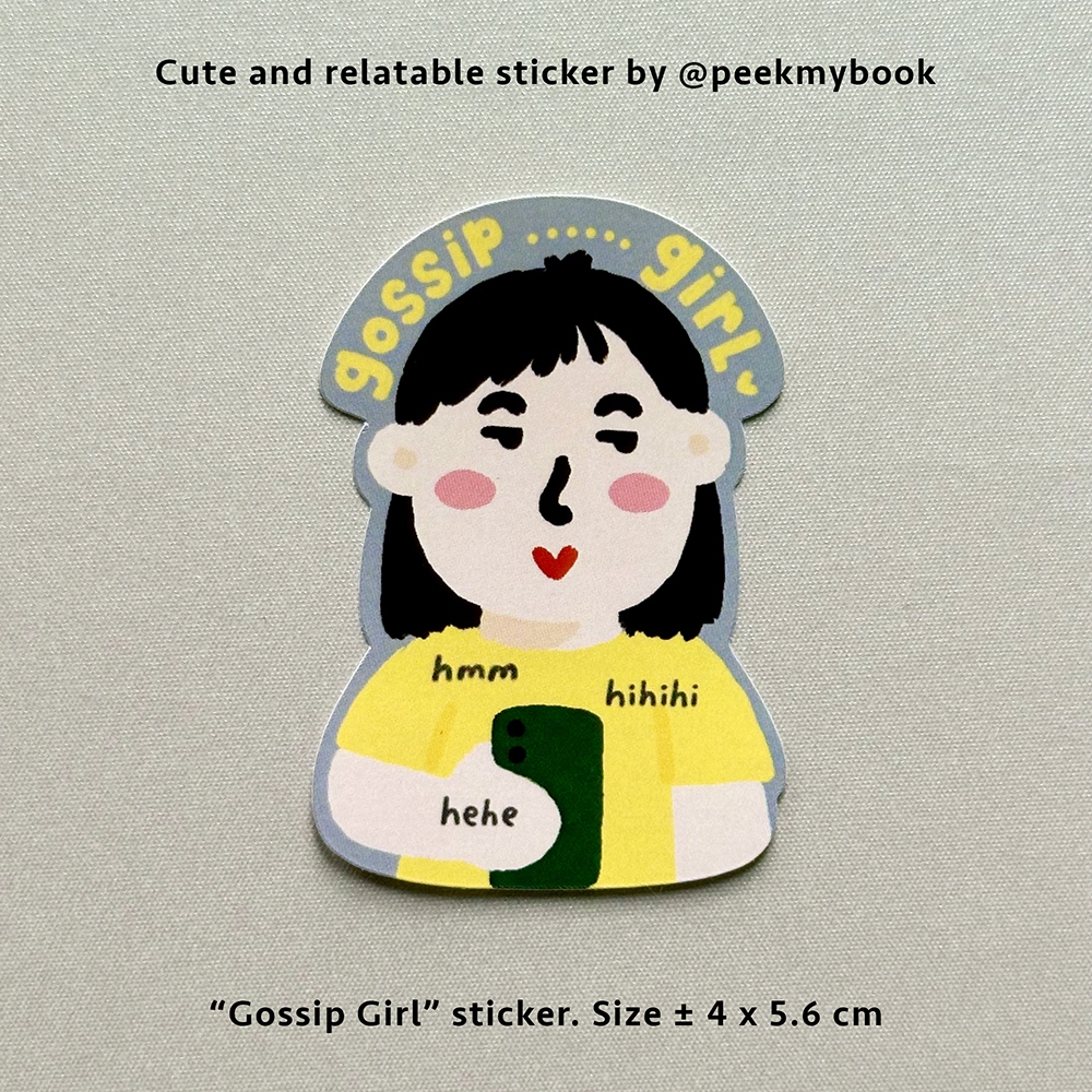 Jual Gossip Girl - Die Cut Sticker Satuan Peekmybook / Stiker Lucu ...