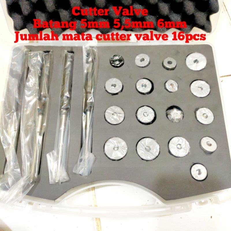 Jual Cutter Valve set alat skir motor pilot 5mm 5,5mm 6mm | Shopee ...