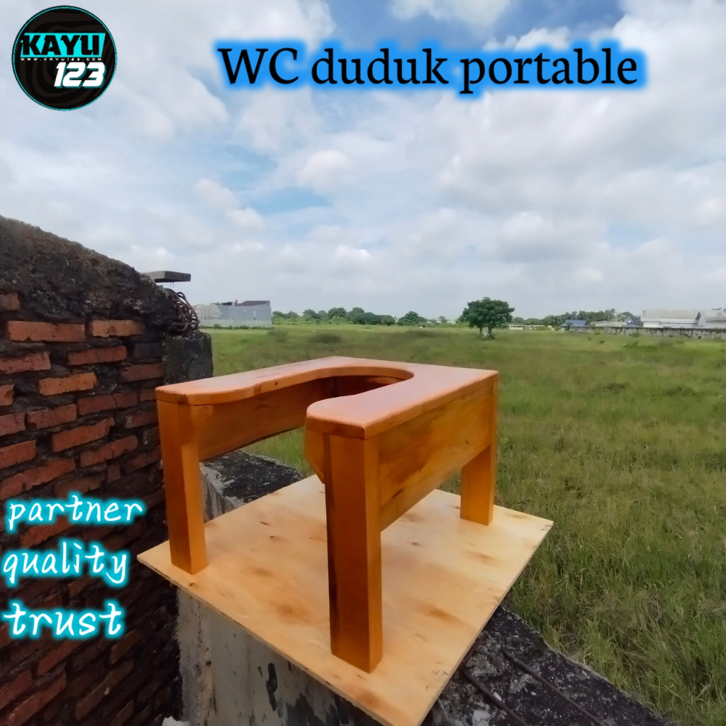 Jual Kursi toilet kursi wc duduk lansia kursi jongkok bangku kayu ...