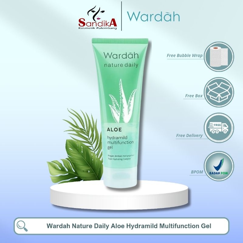 Jual Wardah Nature Daily Aloe Hydramild Multifunction Gel 100ml (100% ...