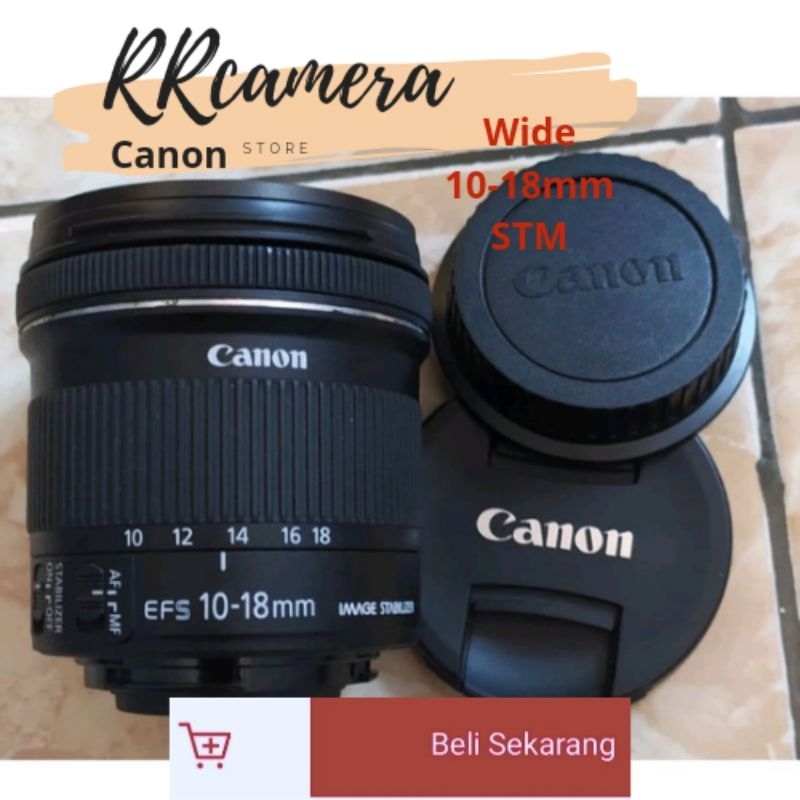 Jual Lensa Canon Wide 10-18mm 10-18 STM Second Mulus | Shopee Indonesia