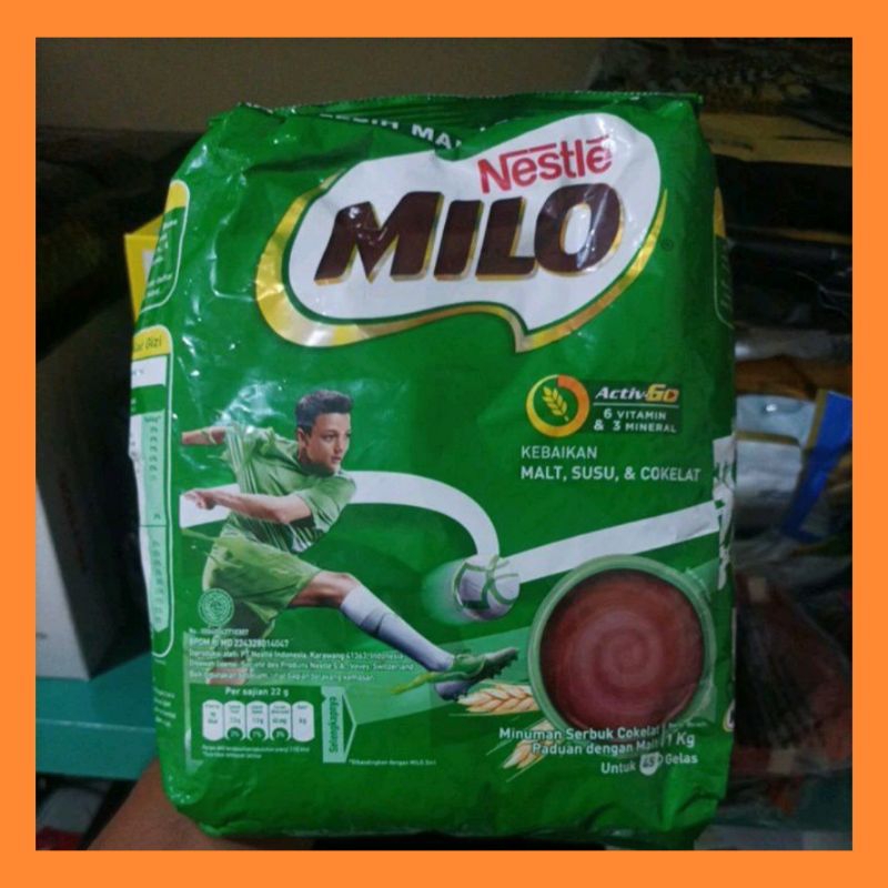 Jual Milo Active-Go Minuman Coklat Berenergi Pouch 990gr | Shopee Indonesia