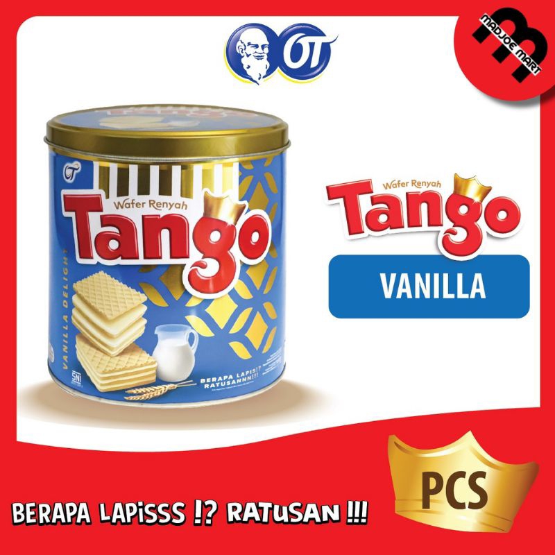 Jual Tango Wafer Kaleng Vanilla Delight 270 g | Shopee Indonesia
