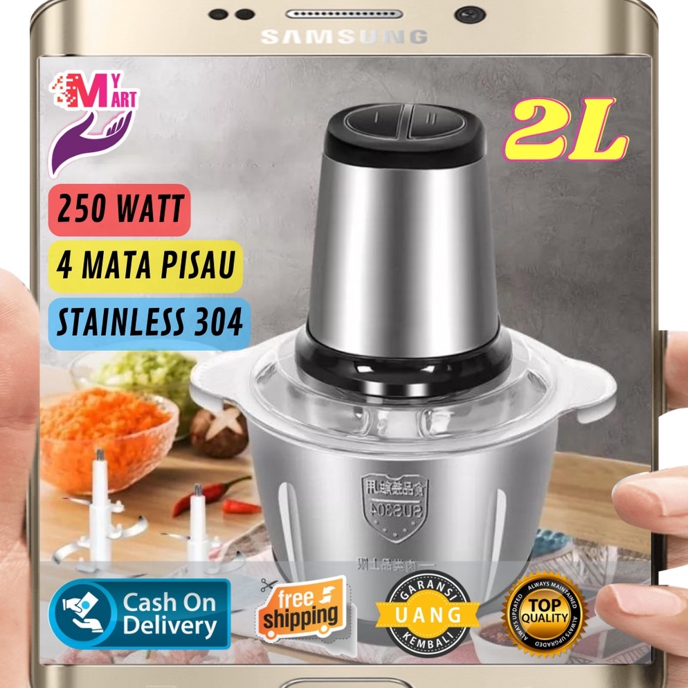 Jual BEST PRODUCT Blender Daging Stainless 34 Elektrik 2 Liter ...