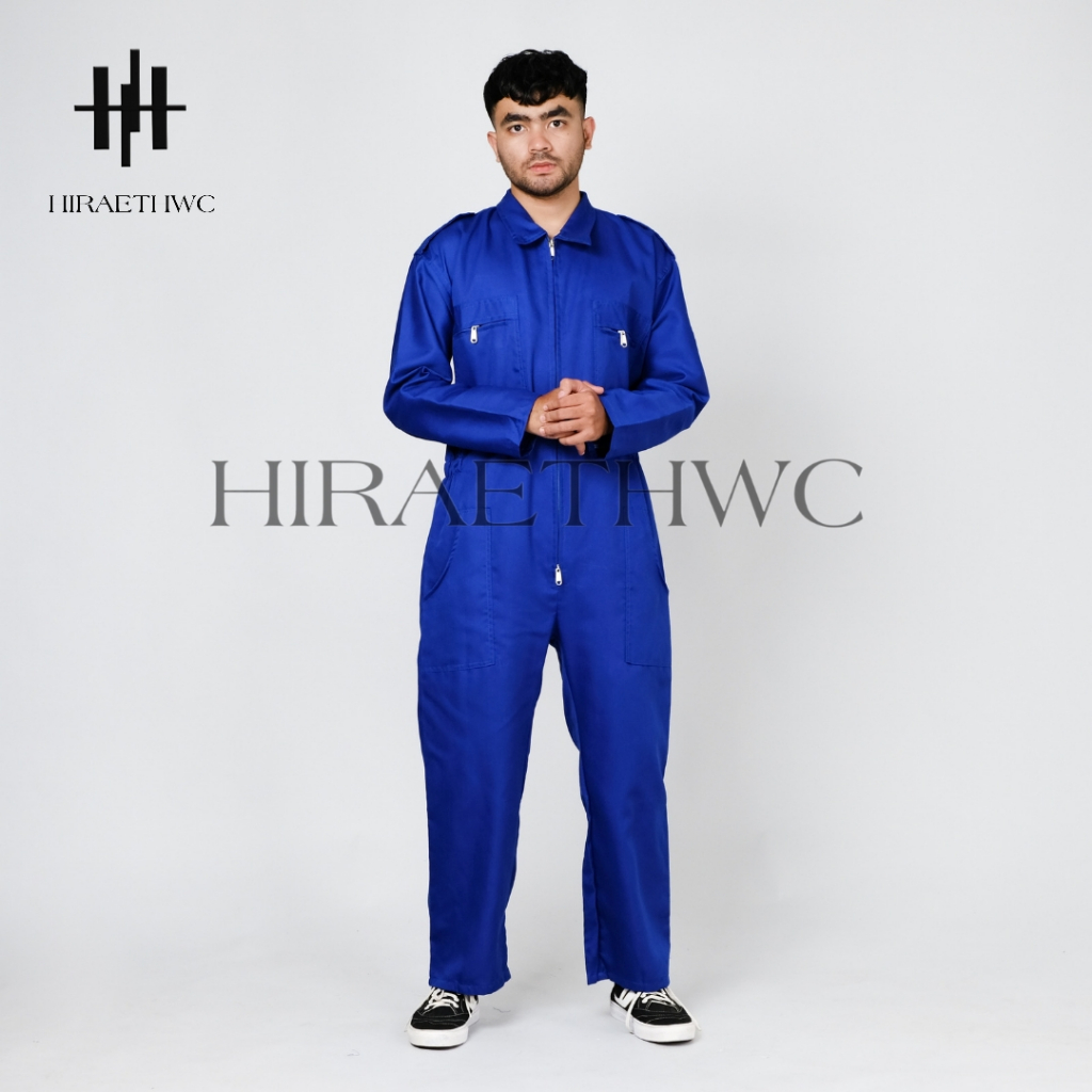 Jual WEARPACK POLOS HIJAU ARMY COVERALL LENGAN PANJANG KATELPAK MEKANIK ...