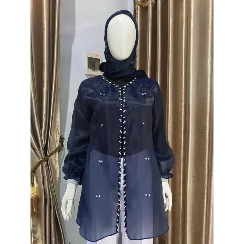 Jual outer organza tunik kondangan terbaru 2024/Outer wanita/baju outer ...