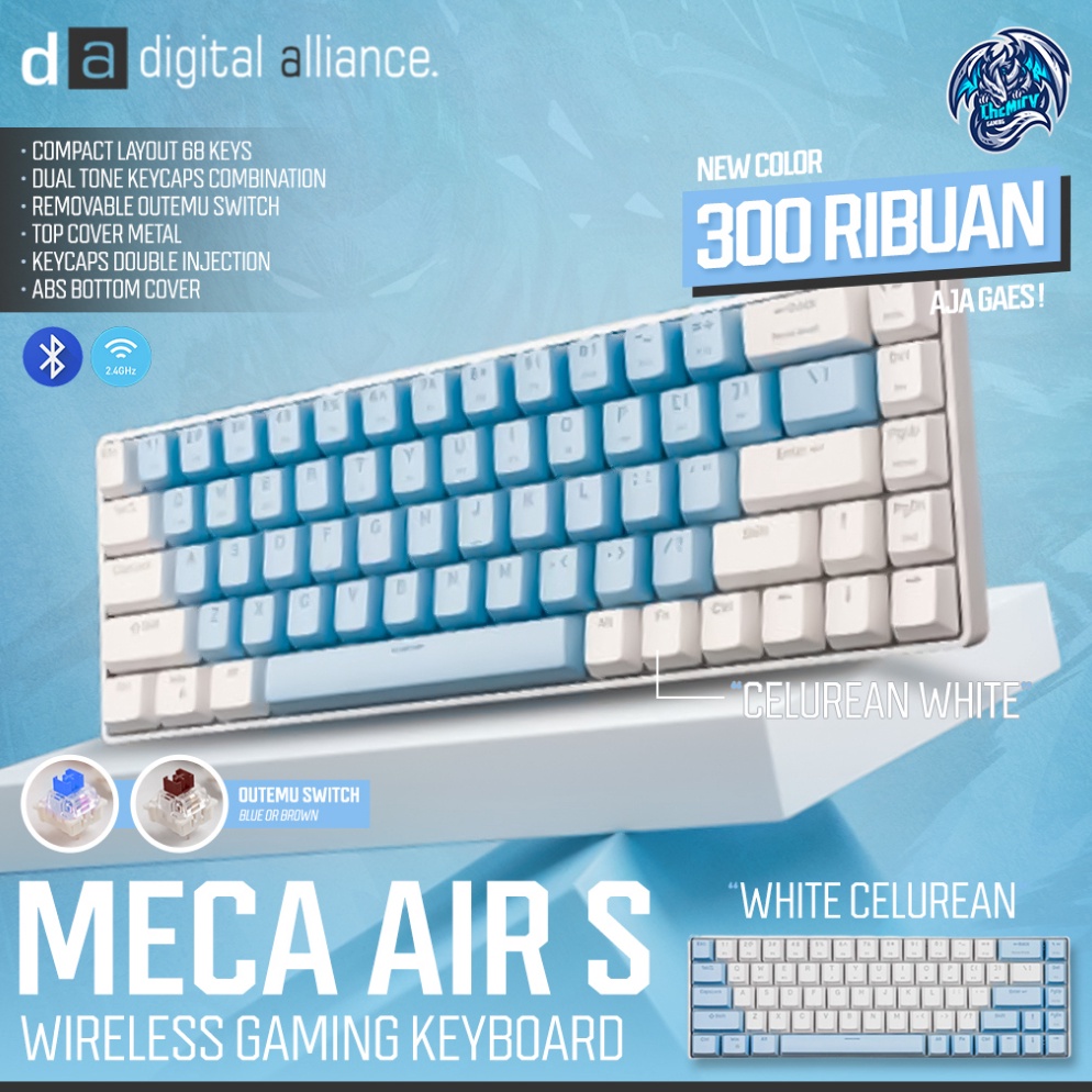 Jual ART N3K5 Digital Alliance Meca Air S 65 Wireless Mechanical Gaming ...