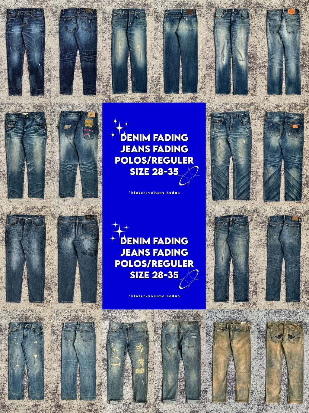 Jual denim fading, jeans fading, denim fades, jeans fades, denim ...