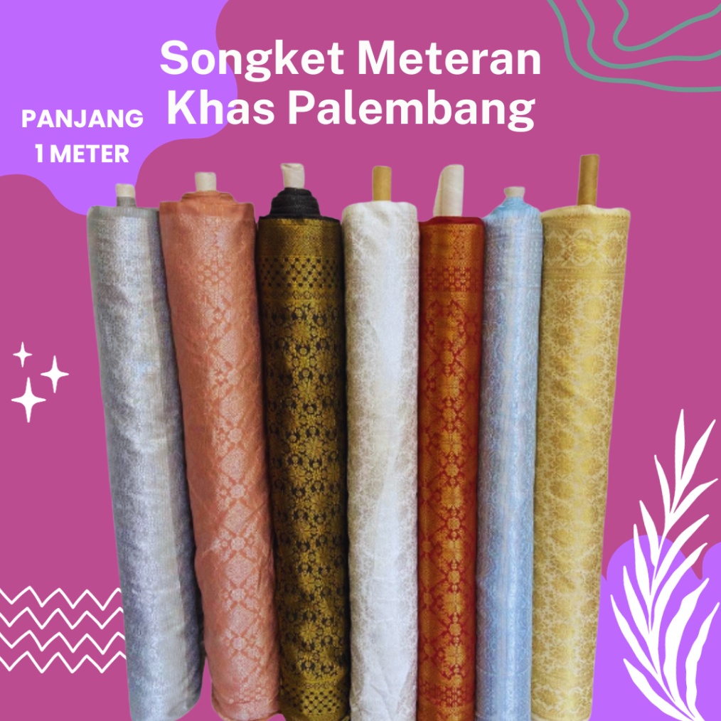 Jual ART Y19P Kain Songket 1 Meteran Palembang Berbagai Macam Motif Dan ...