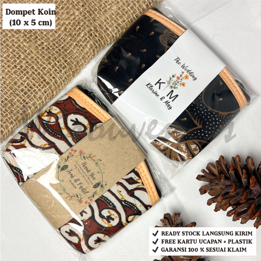 Jual Souvenir Pernikahan Dompet Koin Batik Khas Jogja Ukuran 10 x 5 cm souvenir dompet batik ...