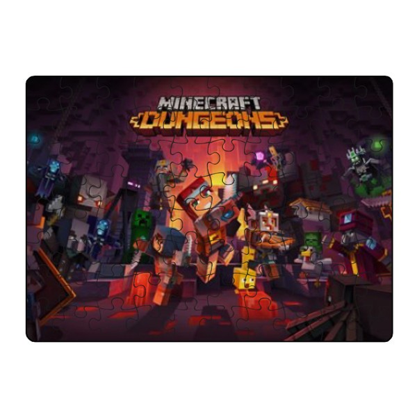 Jual Mainan Jigsaw Minecraft Dungeon Puzzle Kardus Persegi Panjang ...