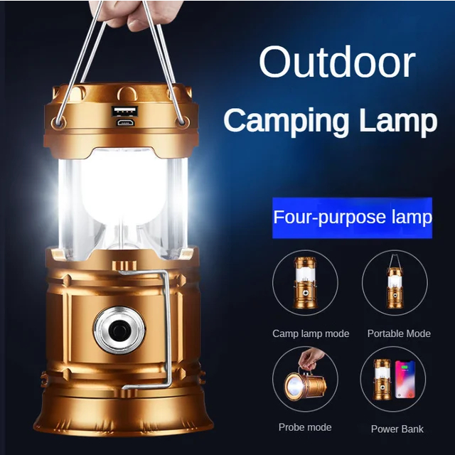 Jual Lampu emergency LED lampu lentera solar 5800 lampu camping tenaga surya | Shopee Indonesia