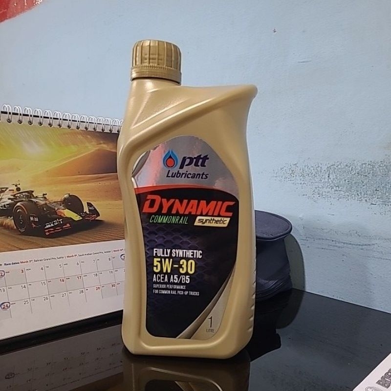 Jual Oli Mesin Diesel PTT DYNAMIC COMMONRAIL Synthetic SAE 5W-30 ACEA A5/B5 [1 Lt] | Shopee ...
