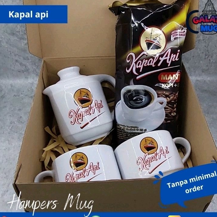 Jual hampers Teko dan Mug kopi kapal api (1 set) | Shopee Indonesia