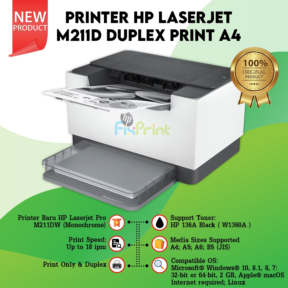 Jual Printer HP Laserjet M211D Duplex Mono Duplex Print Only | Shopee ...