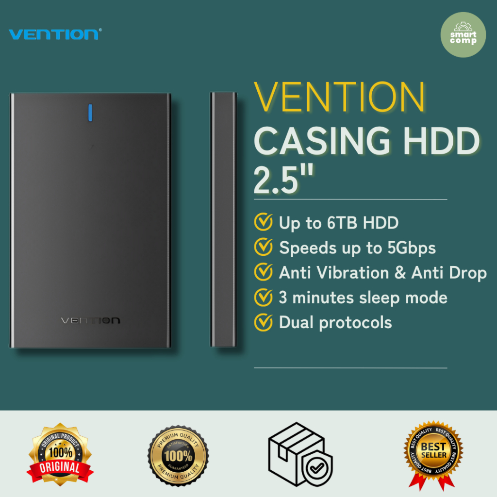 Jual Vention Casing HDD SSD 2.5" SATA Enclosure Case External KPA ...