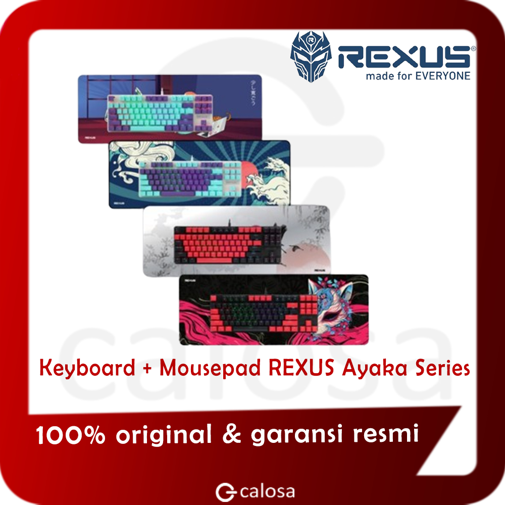 Jual Keyboard + Mousepad REXUS Ayaka Series TKL Konotori RX-KG Series ...