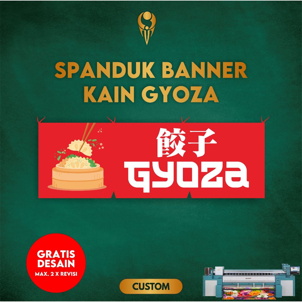 Jual SPANDUK BANNER KAIN GYOZA CUSTOM - SOLDIMPRO | Shopee Indonesia