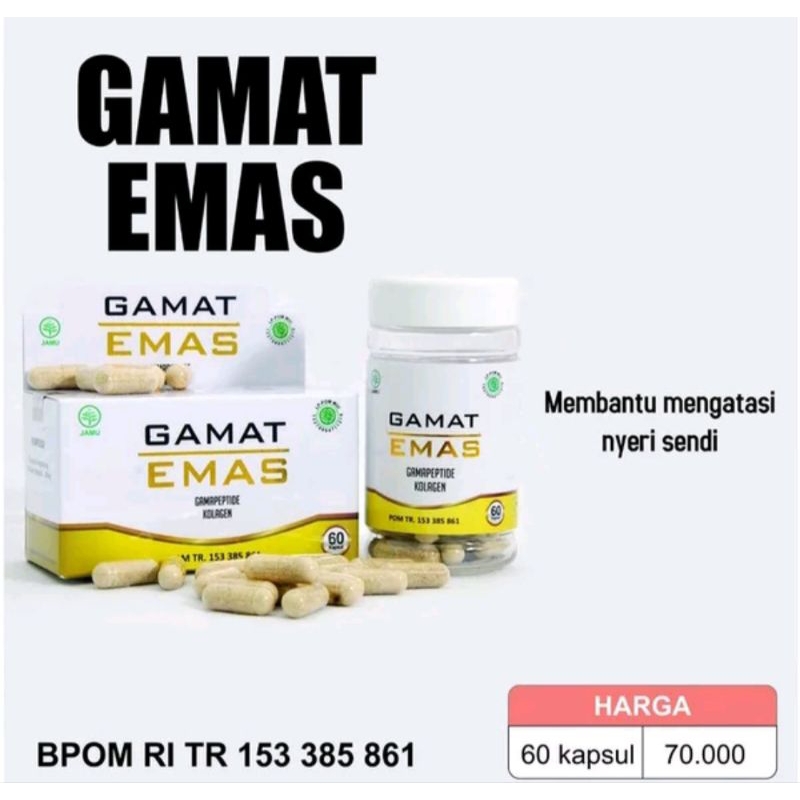 Jual Gamat Emas - Gamapeptide Kolagen 60 Kapsul - Collagen Regenerasi ...