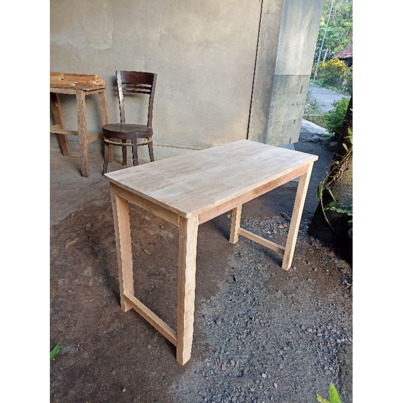 Jual meja warung makan warmindo bakso meja belajar serbaguna kayu ...