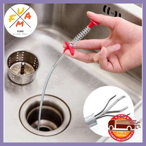 Jual CLOGGED CLEANING TOOL ALAT JEPIT KAWAT PEMBERSIH KOTORAN SALURAN PIPA AIR 60CM | Shopee ...
