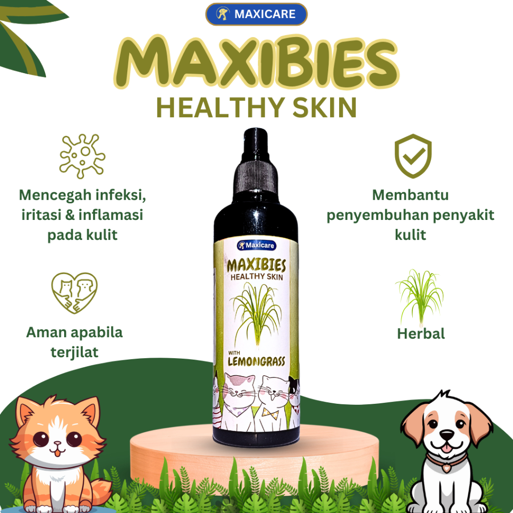 Jual OBAT JAMUR SCABIES KUCING ANJING MAXICARE MAXIBIES VITAMIN KUCING ...