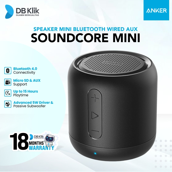Jual Speaker Soundcore (Anker) Mini Bluetooth Wired Aux (A3101111 ...