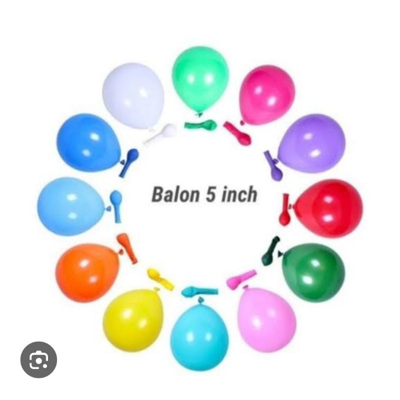 Jual Balon Kecil 5inch Lateks isi 10bh - Balon Kecil Lateks-Balon Mini ...