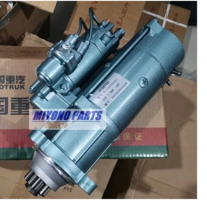 Jual Starter Motor WEICHAI WD615 WD618 Sinotruk HOWO VG1560090001 ...