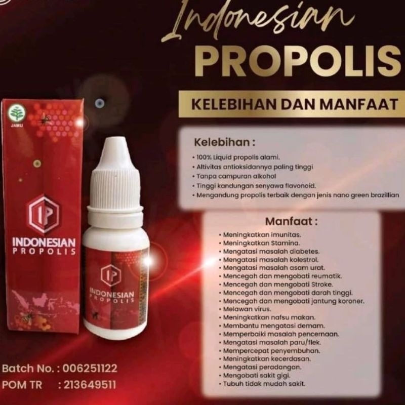 Jual indonesian propolis basu original 100% bpom | 1 box isi 2 botol ...