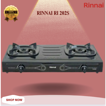 Jual RINNAI KOMPOR GAS 2 TUNGKU RI 202S Kompor Gas/RI-202S/RI202S/202S ...