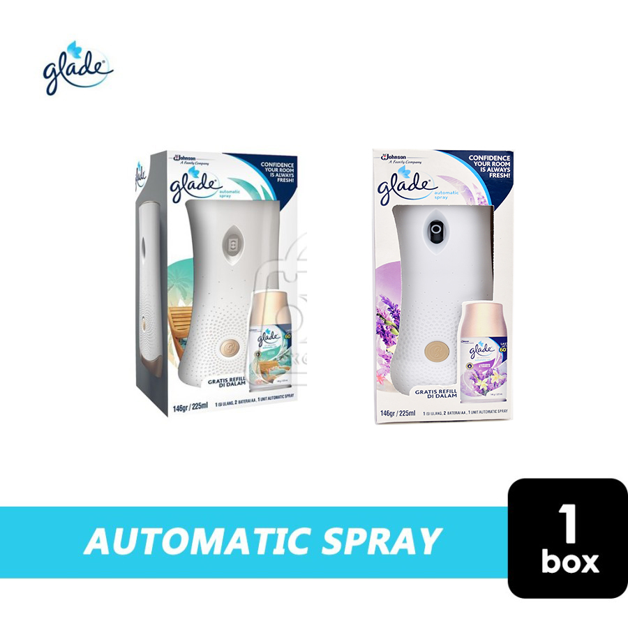 Jual Glade Alat Pengharum Automatic Spray Matic Device + Refill (1 Box ...