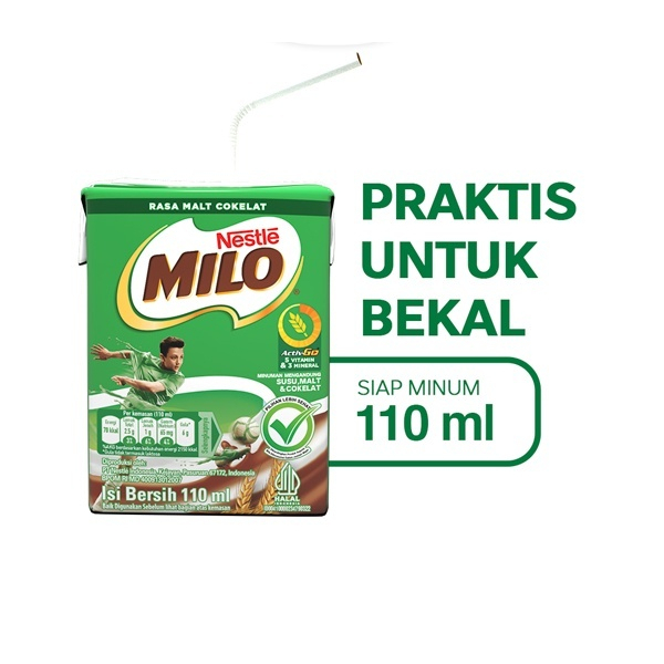 Jual Milo Activ-Go Minuman Mengandung Susu dan Cokelat UHT 110 ml | Shopee Indonesia