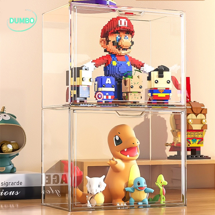 Jual Action Figure Box Display Box Full Acrylic Pop Mart Blind Box ...
