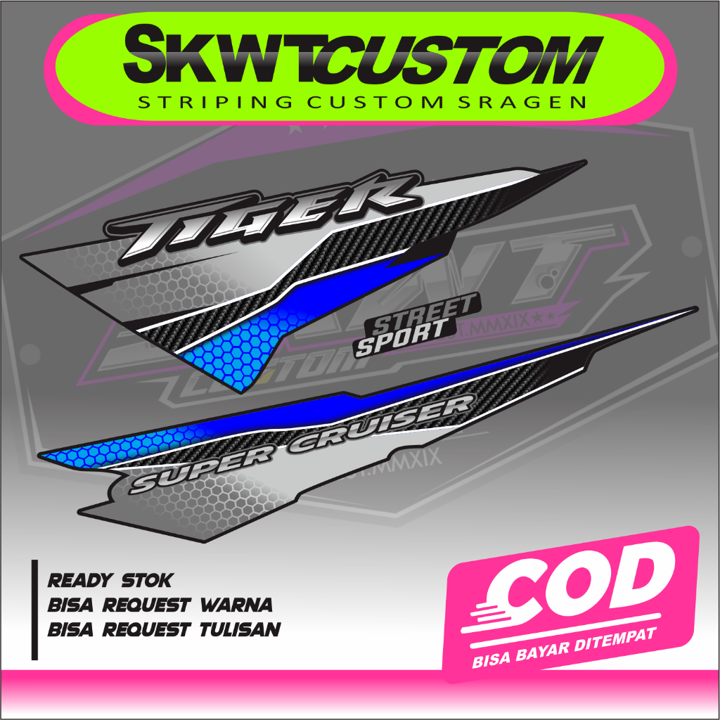 Jual STRIPING STICKER TIGER LAMA TIGER LAWAS TILAM | Shopee Indonesia