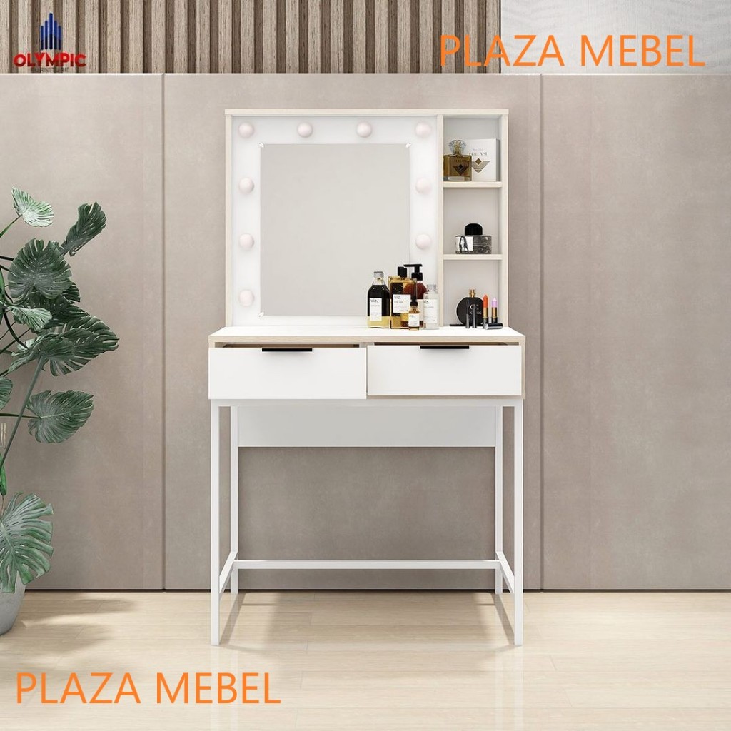 Jual Olympic MR AXENA / Meja Rias Modern Putih Minimalis Kaki Rangka ...