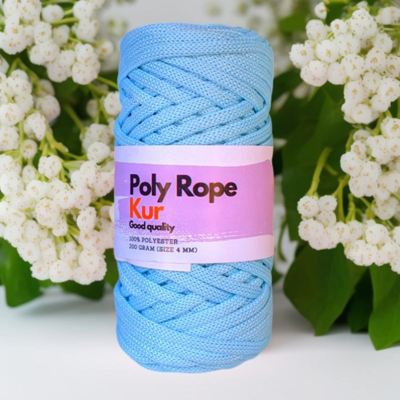 Jual BENANG RAJUT POLY ROPE / TALI KUR 4 MM 200 gram | Shopee Indonesia