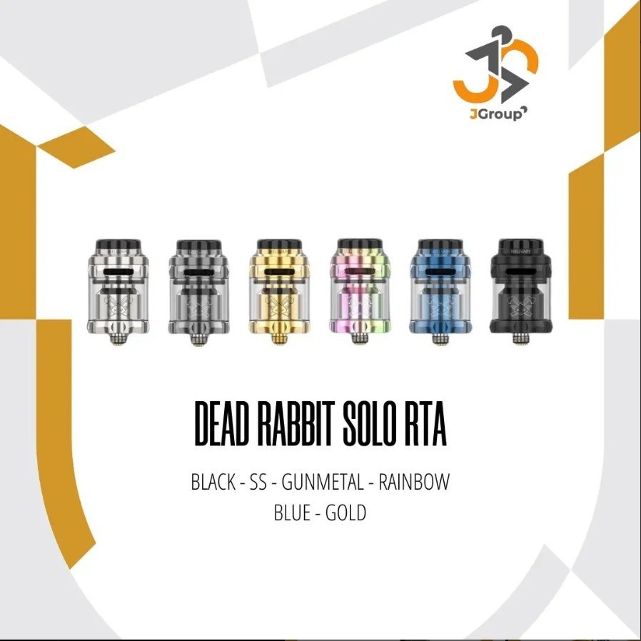 Jual DEAD RABBIT SOLO RTA 24MM AUTHENTIC BY HELLVAPE | Shopee Indonesia