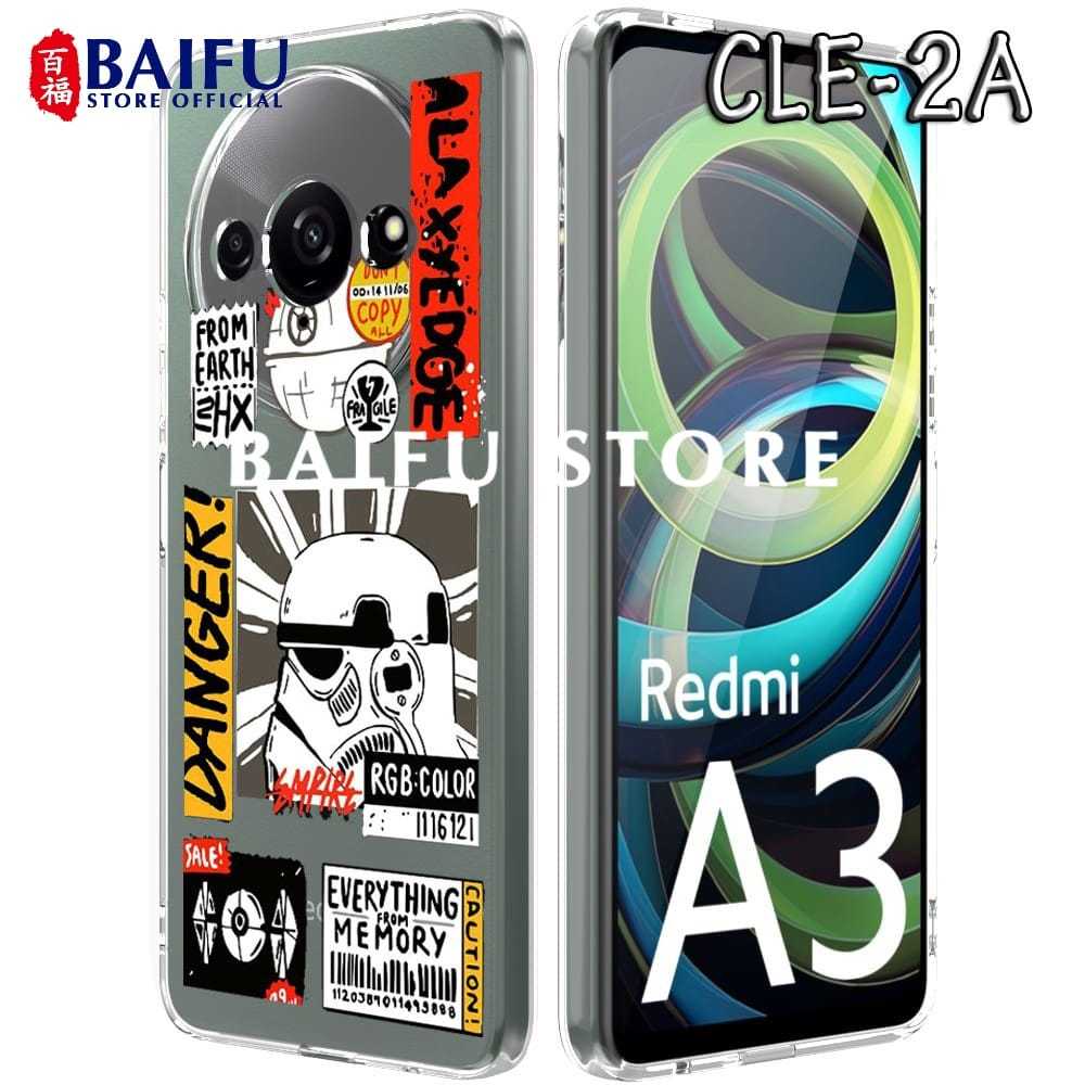 Jual Redmi A3 Redmi 13C Clear Case Bening Gambar CLe02 Case Redmi A3 ...